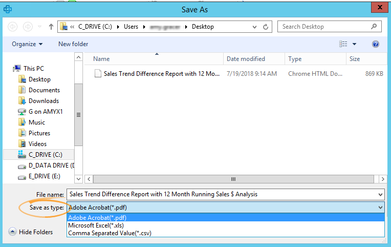 Export A Report To Excel Or PDF