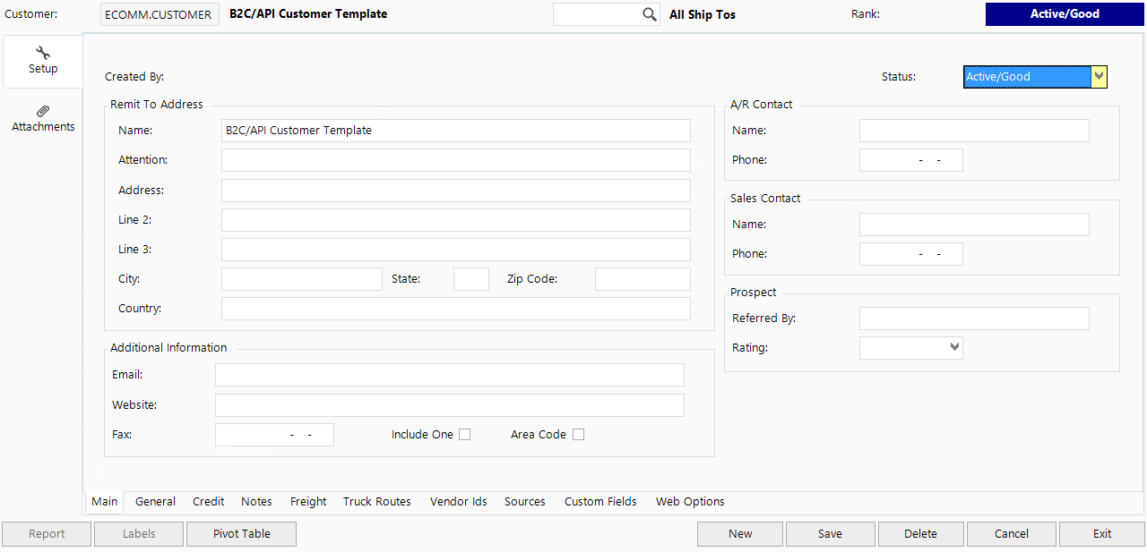 Set up defaults for new B2C customer accounts