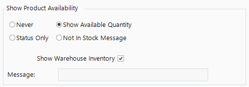 Decide how to display inventory availability on your site (eCommerce)