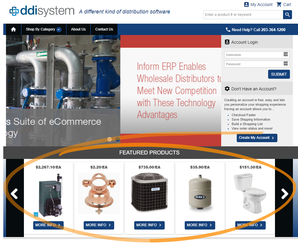 Choose your featured products