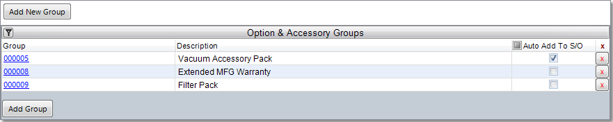 Enable options and accessories