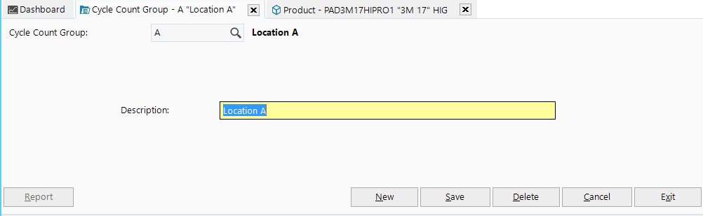 Set up manual cycle count groups