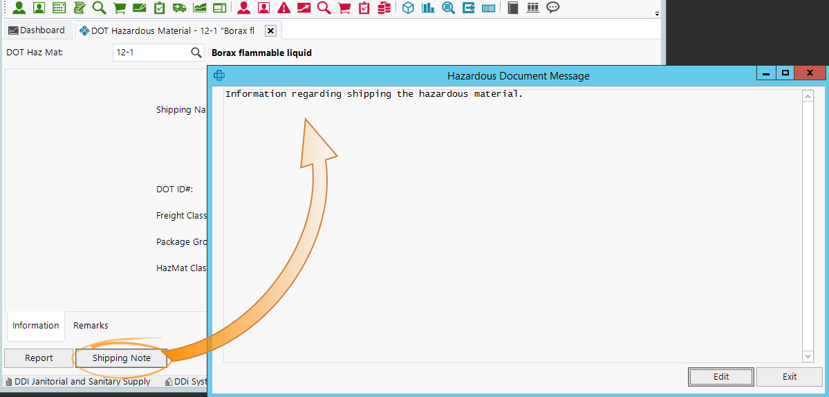 Set Up Hazardous Material Classifications