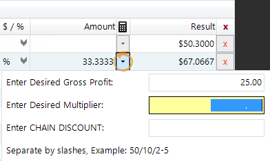 Set a price roll-up schedule