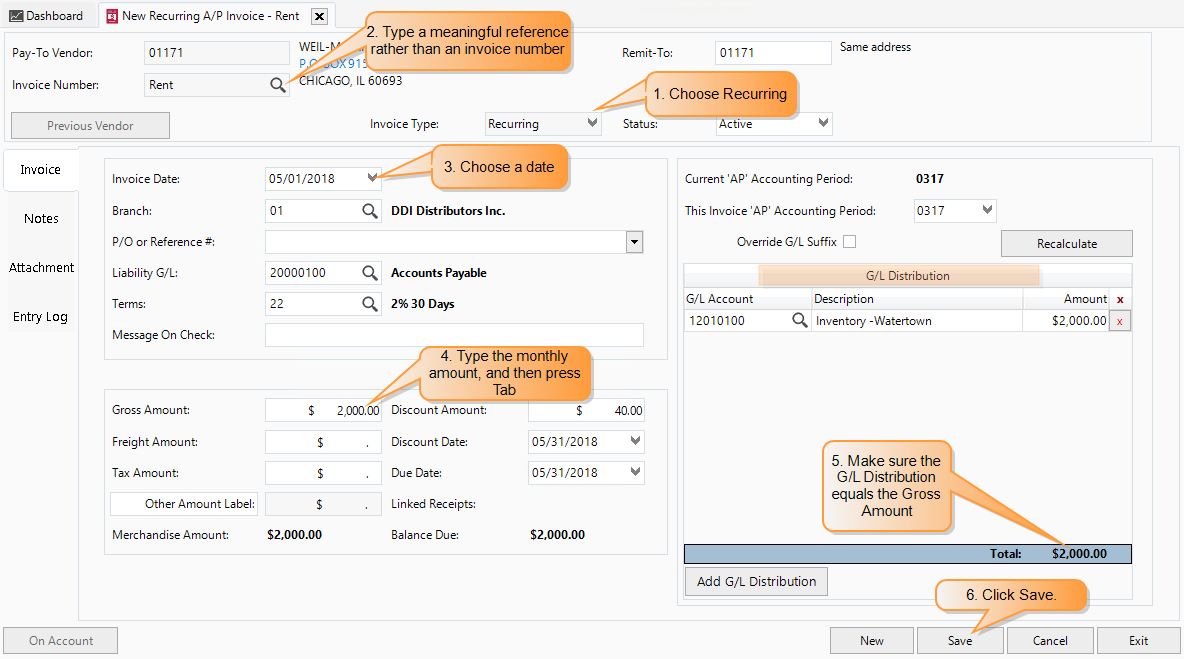 Create a recurring invoice Create a recurring invoice