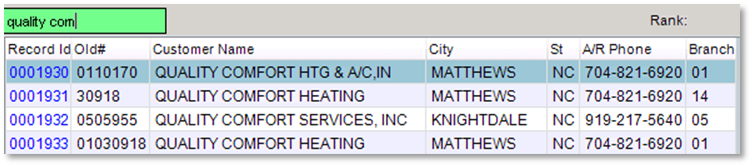 Use the customer ledger