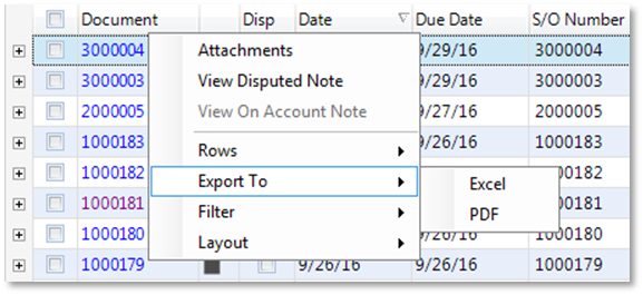 Use the customer ledger