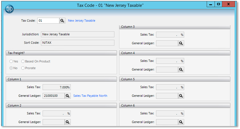 General ledger internal mapping