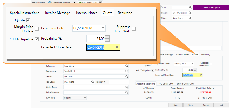 Track Sales Pipeline