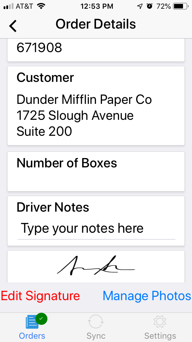 Using Electronic Signature Capture (ePOD) with Inform ERP