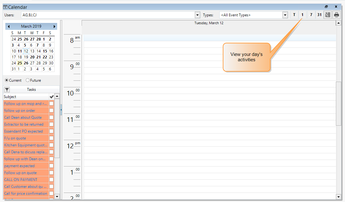 Use the Inform Calendar and Tasks