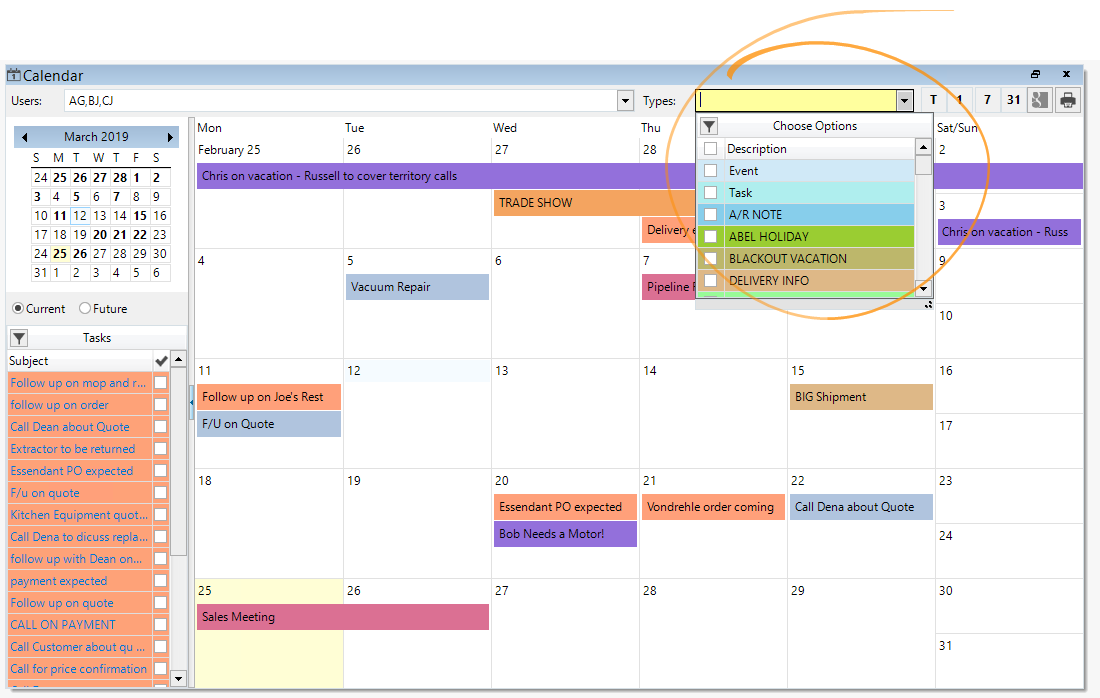 Use the Inform Calendar and Tasks