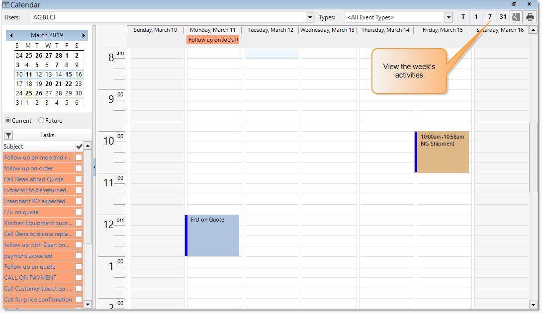 Use the Inform Calendar and Tasks