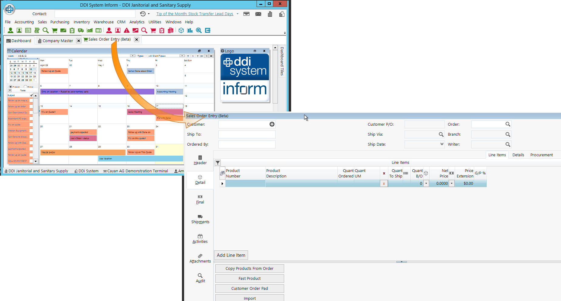 Dock or undock your windows