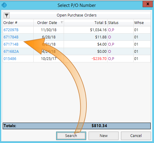 Create projected purchase orders, vendor returns, and stock transfers