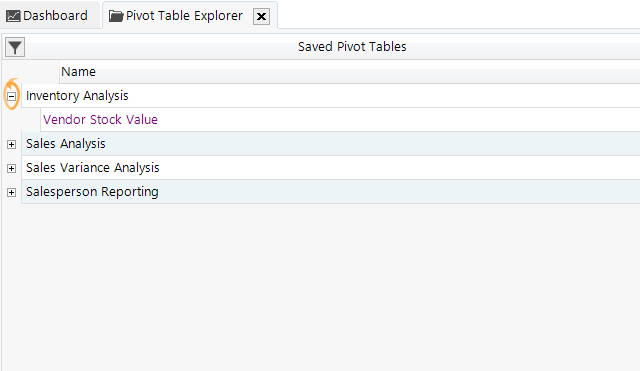 Build and save a pivot report layout