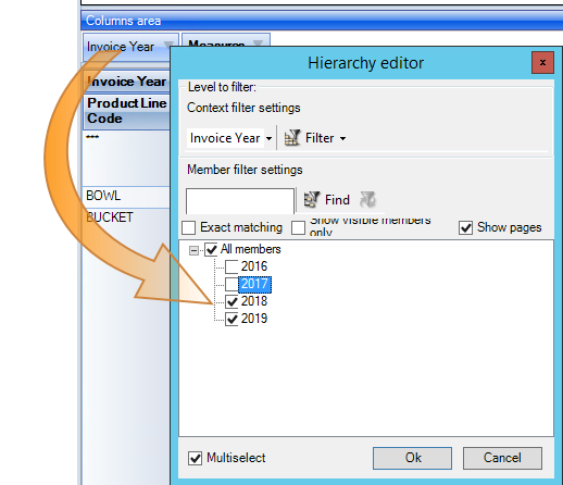 Build and save a pivot report layout