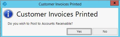 Print and post invoices daily