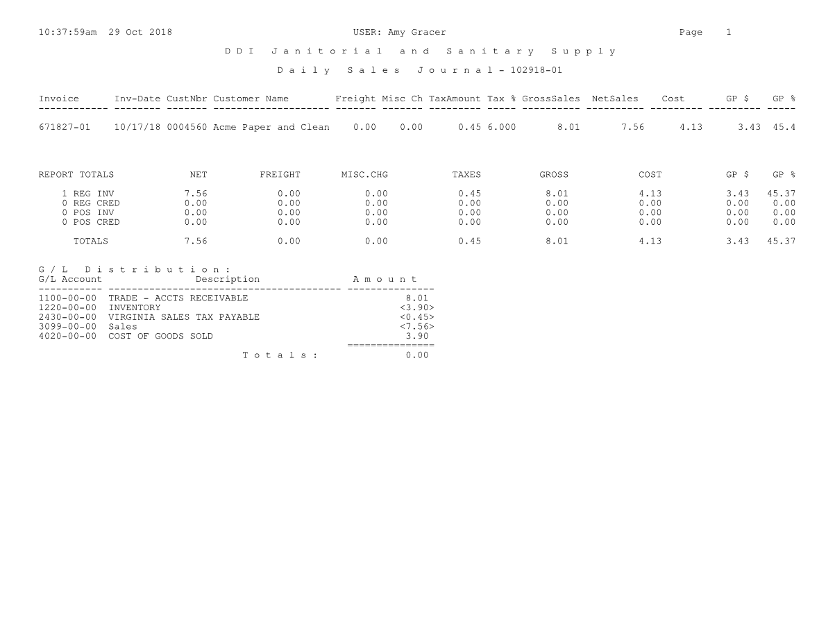 Print and post invoices daily