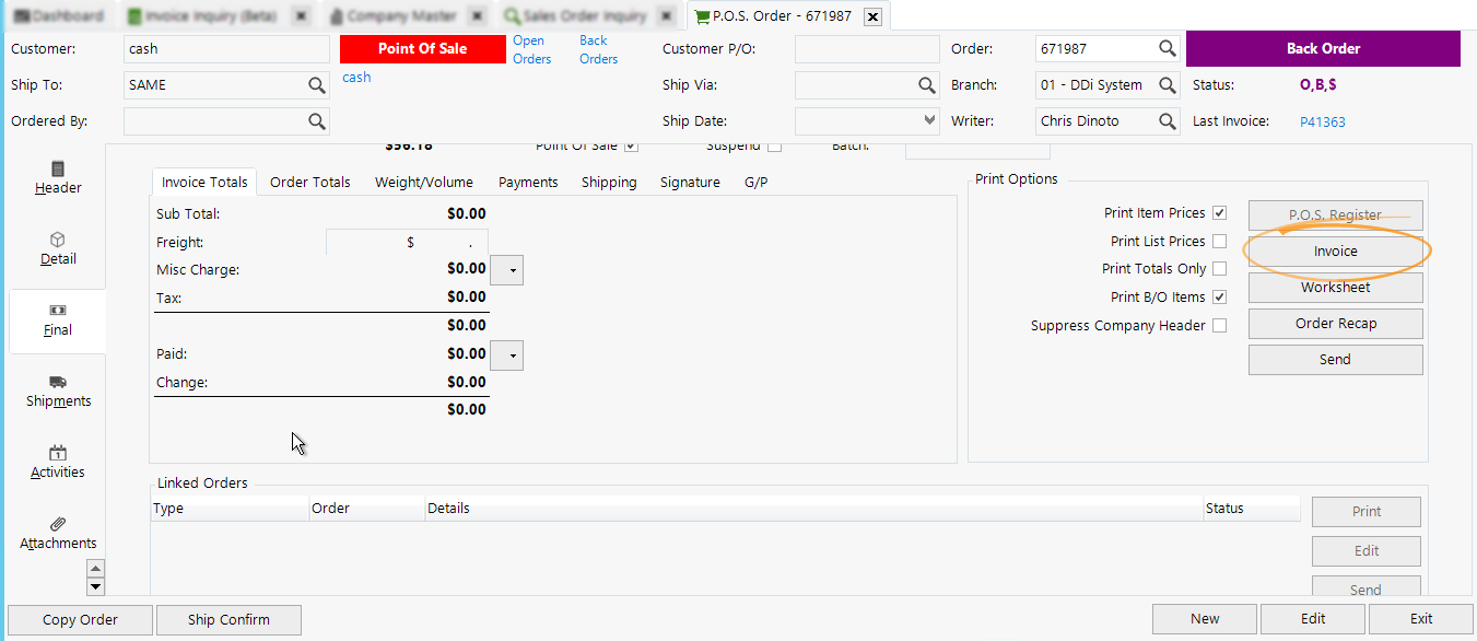 Post invoices automatically