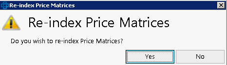 Reindex price matrices