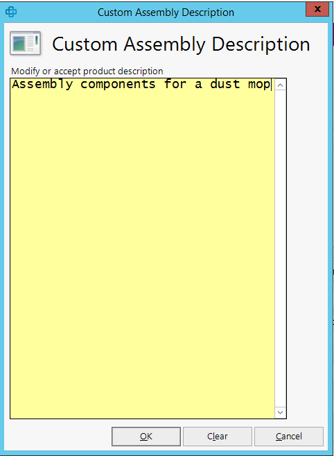 Build a new custom assembly from a sales order