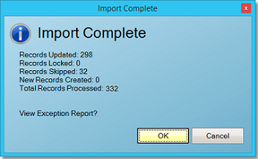 Import product information