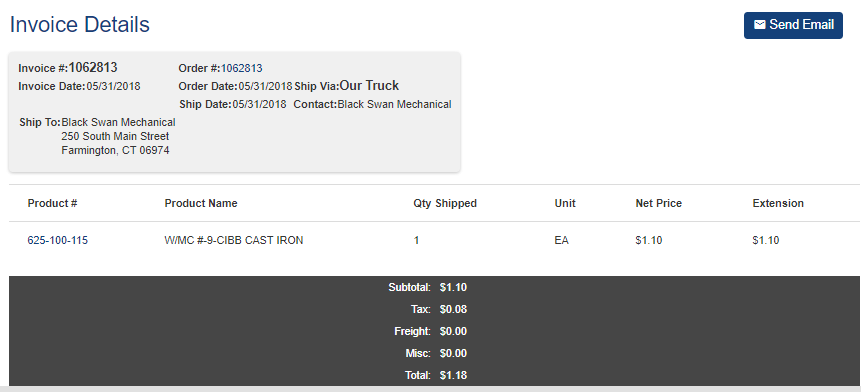 View your invoice history (MobiOrder)