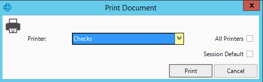 How to print checks