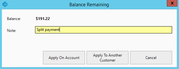Apply a single payment to multiple accounts