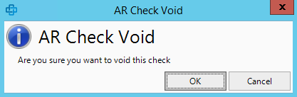 Void A/R checks