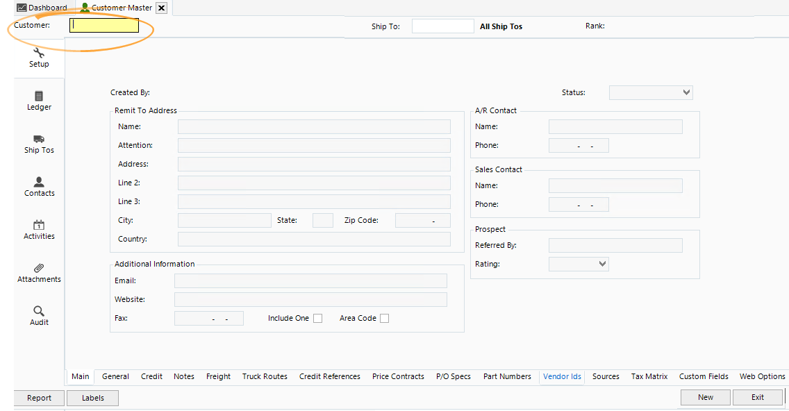How to create a customer