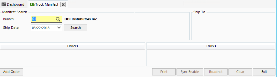 How to route trucks and print a manifest