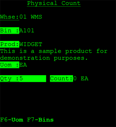 Run a physical inventory count (WMS)