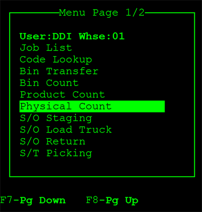 Run a physical inventory count (WMS)