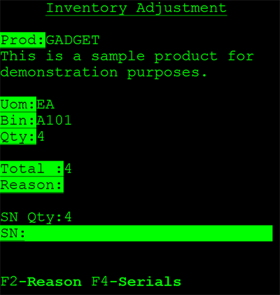 Cycle counting serial numbers