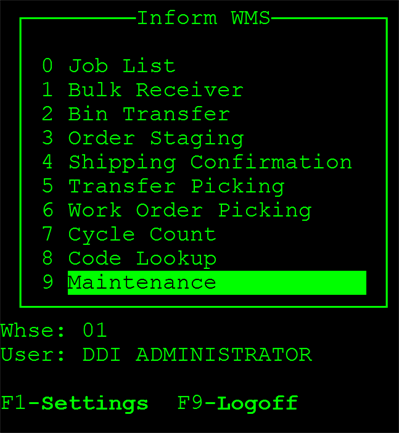 Assign products to bins (WMS)