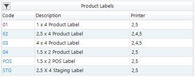 Print product labels from a scanner (WMS)